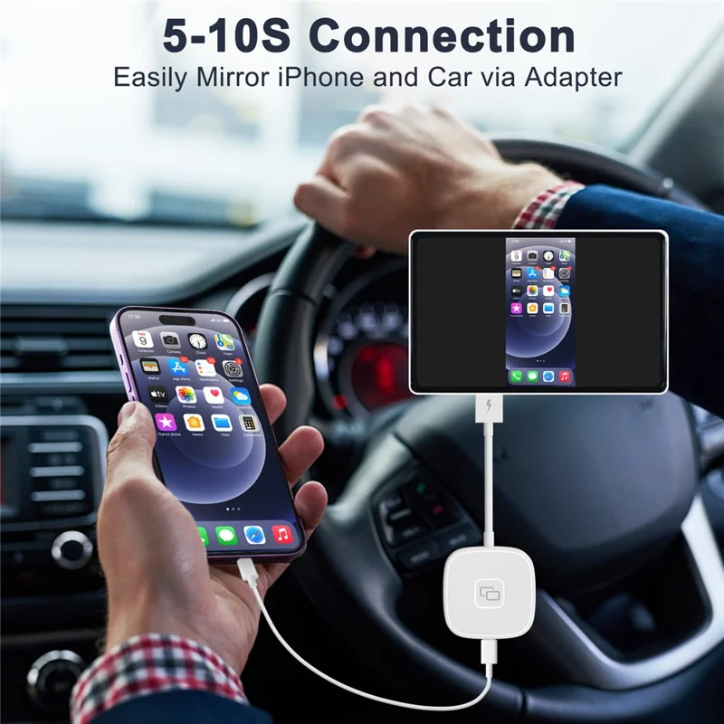 Wholesale THT-020-7 Car Mirror Adapter AI BOX for iPhone Carplay to Car ...