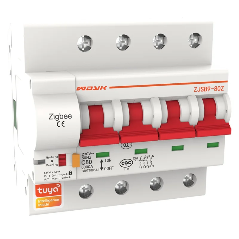 WDYK 125A 4P Tuya Zigbee Circuito Smart Circuito Control Remoto ...