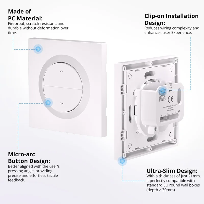 SONOFF ERBS For Sonoff MINI-RBS / MINI-ZBRBS Smart Curtain Roller ...