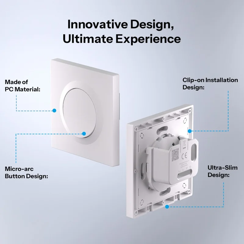SONOFF E1GSL For Sonoff ZBMINIL2 Retrofit Module 1-Gang Wall Switch ...