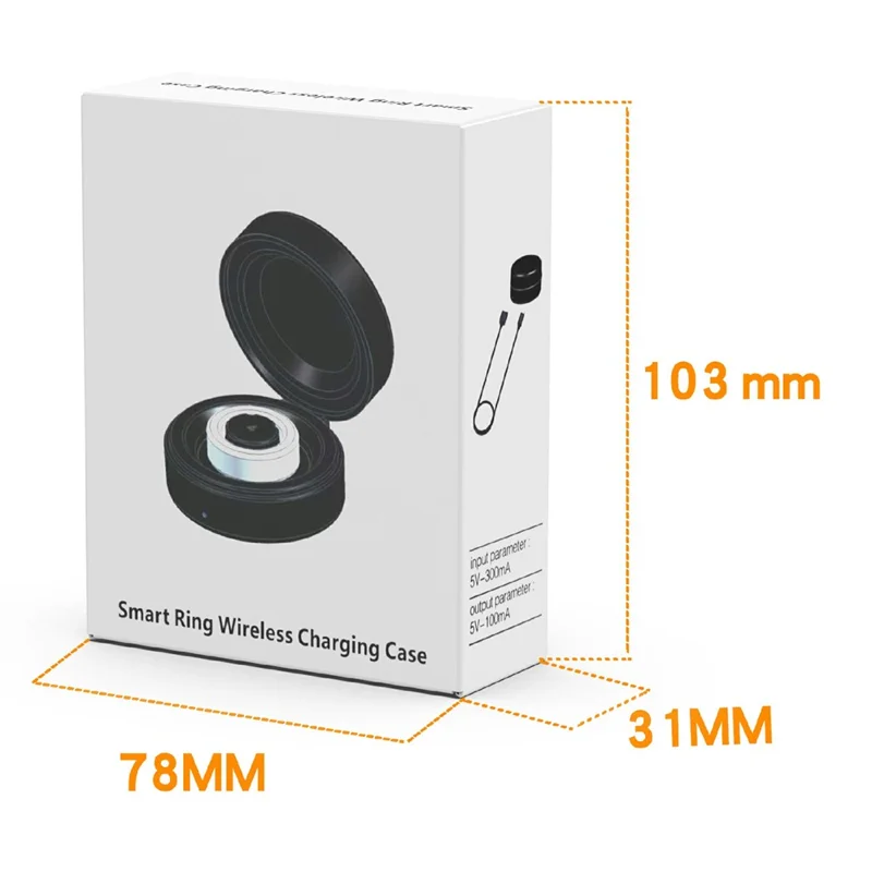 XY-153 For OURA Ring Gen 4 (Size 4) Wireless Charging Case with USB ...