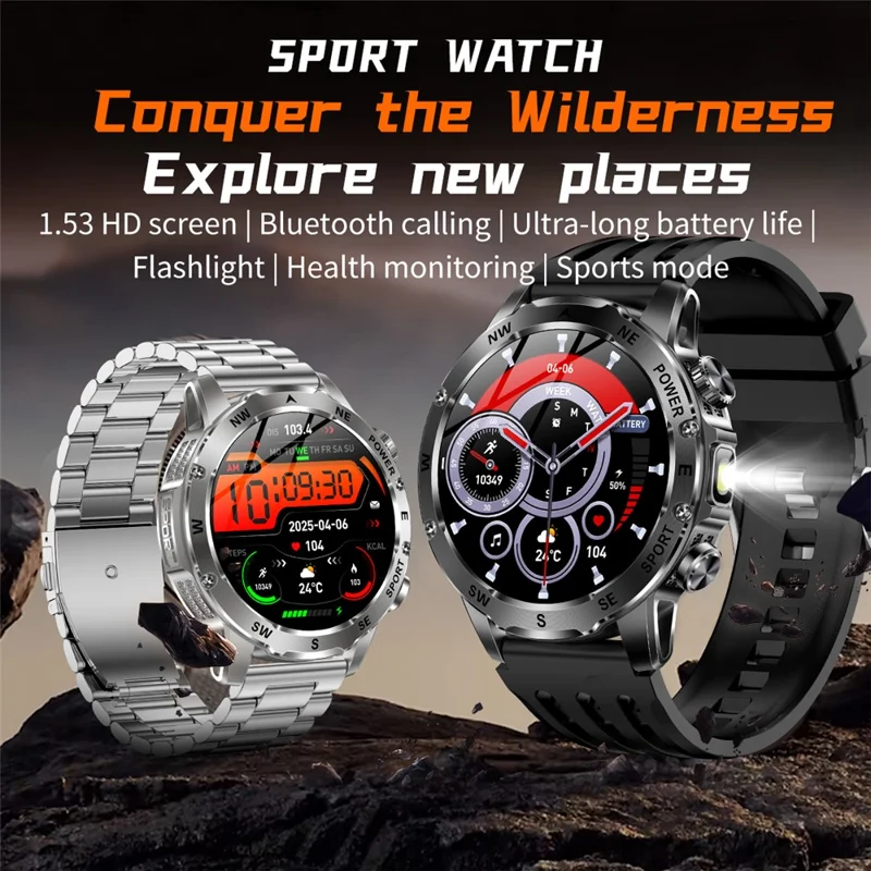 AK92 Smart Sports Watch Heart Rate Sleep Monitor HD Screen Large ...