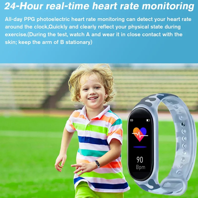 M6 0.96 inch Color Screen Kids Smart Watch IP68 Waterproof Sports ...