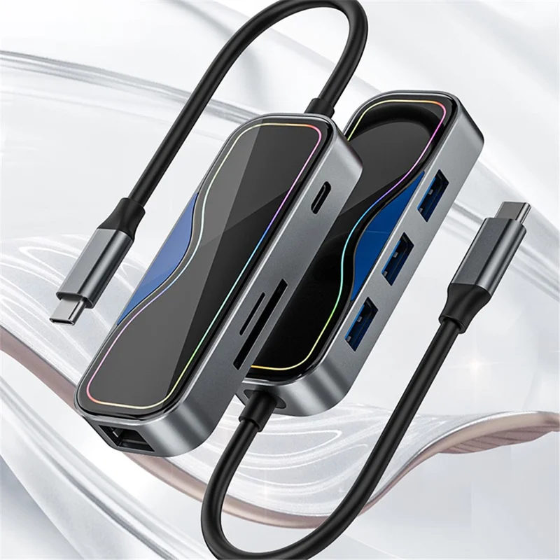 Wholesale 2308 7-in-1 Docking Station Type-C to USB3.0x3 + TF / SD ...