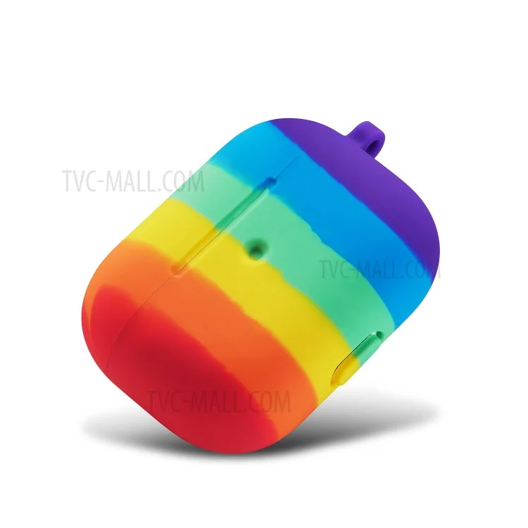 Rainbow Skin Silicone Protector Case for AirPods Pro Wholesale | TVCMALL