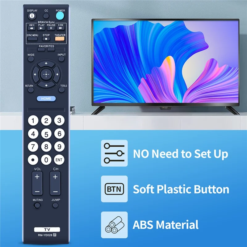 Wholesale RM-YD028 For Sony TV Remote Control 10m Range IR Infrared ...