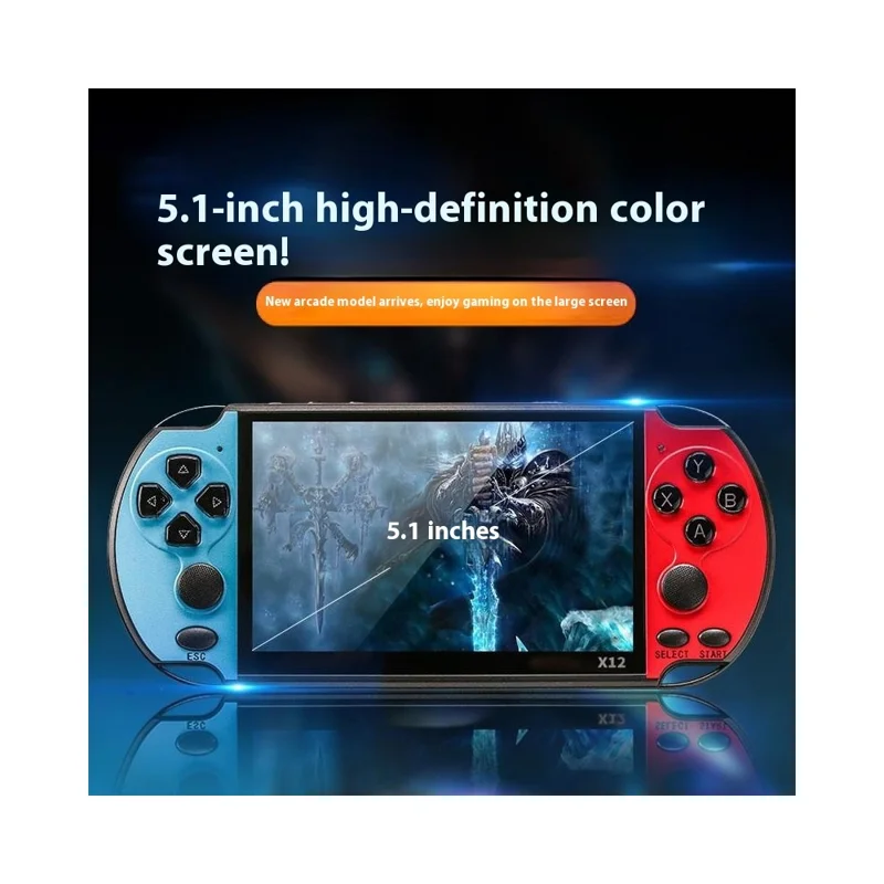 Wholesale POWKIDDY X12 Game Console 5.1 Inch Display Handheld Retro 8G ...