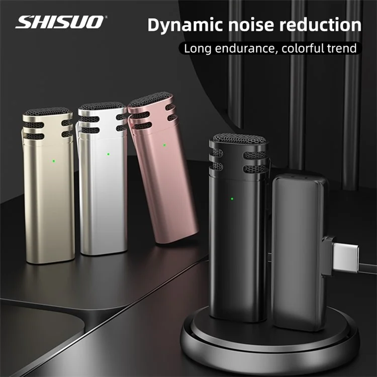 V8 Type-C Interface Plug and Play 2.4G Wireless Lavalier Microphone ...