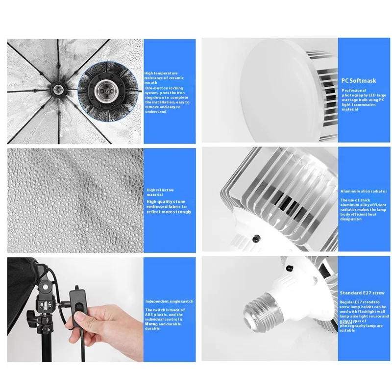 Wholesale 2 Set Softbox Lighting Kit Octagon Box Studio Photography ...
