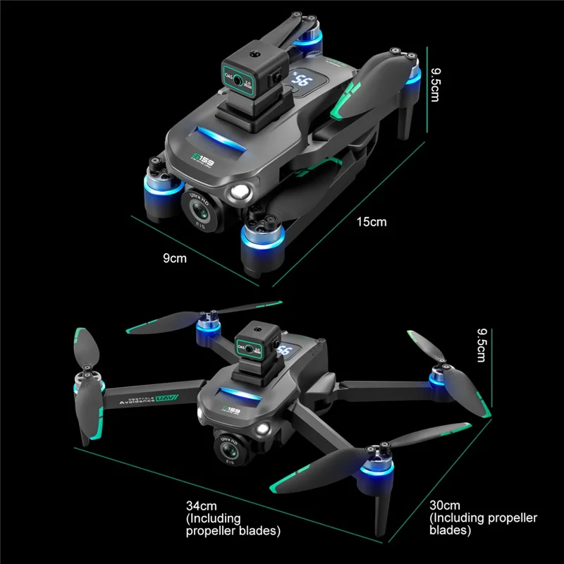 S159 HD Aerial Photography RC Drone GPS Positioning Obstacle Avoidance ...