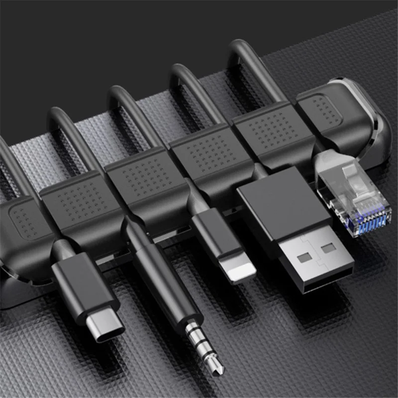 Wholesale AHASTYLE PT125 Aluminum Alloy + Silicone Cord Organizer Home Office Desk 5-Slot ...