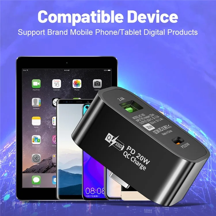 Wholesale Type-C to Type-C + USB-A Splitter Dual Port Extender PD 20W ...