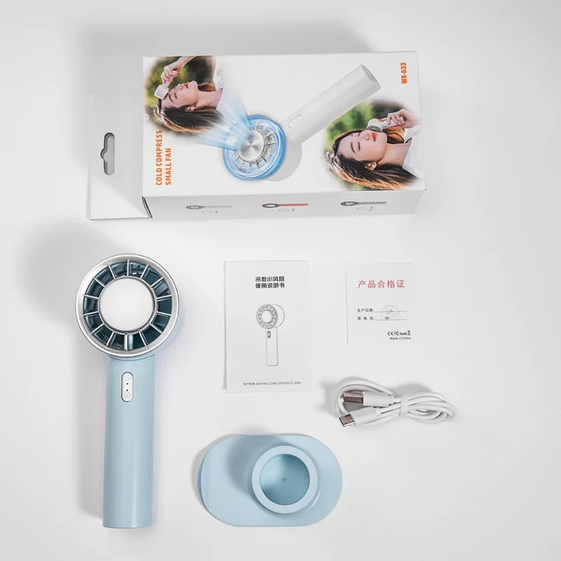 Wholesale WX-633 Desk Fan 3 Speeds Semiconductor Cold Compress Summer ...