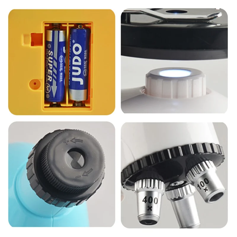 Wholesale Customize 2203/2205 Children Microscope Kit 100X/400X/1200X ...