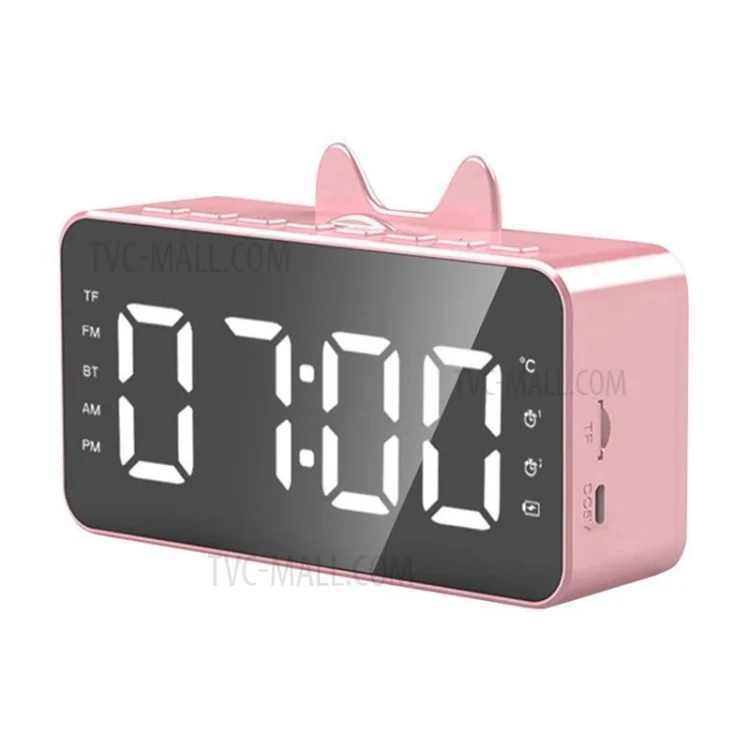 Wholesale Mirror LED Alarm Clock Night Light Digital Clock Thermometer ...