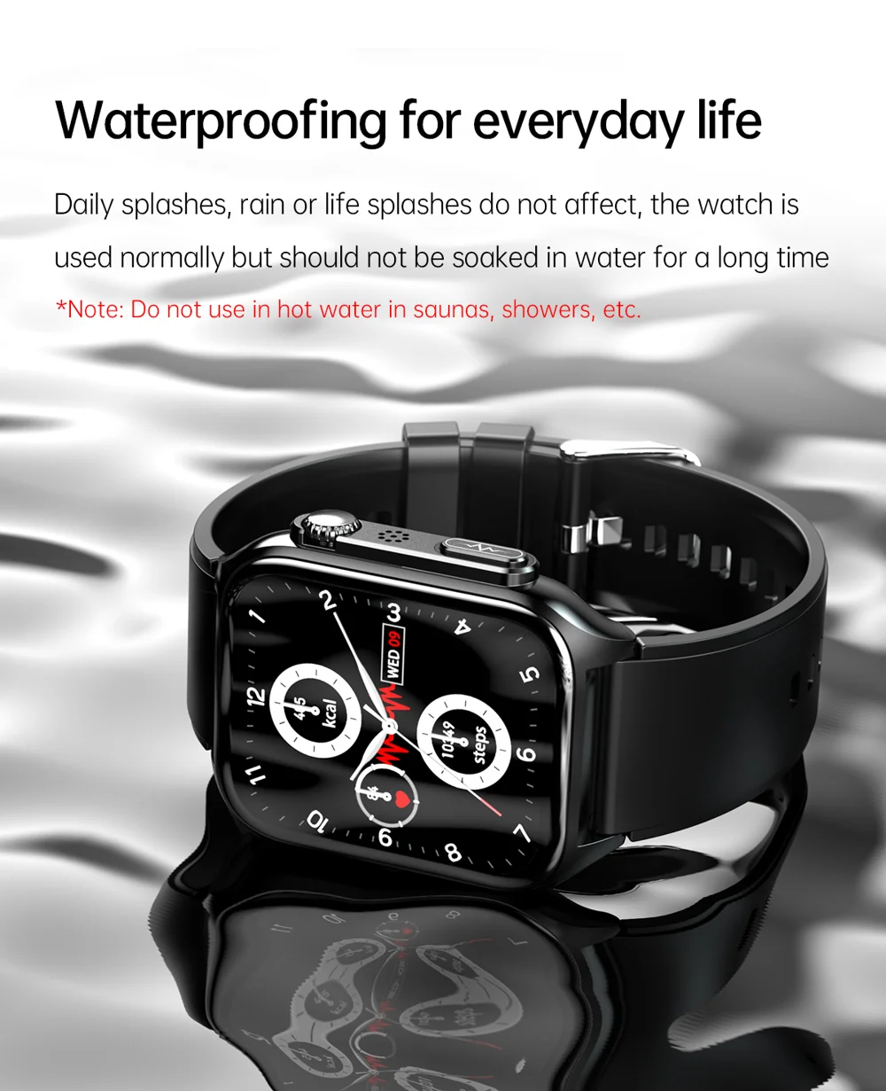 TK12 1.96" ECG + PPG Smart Watch Bluetooth Call Fitness Bracelet ...
