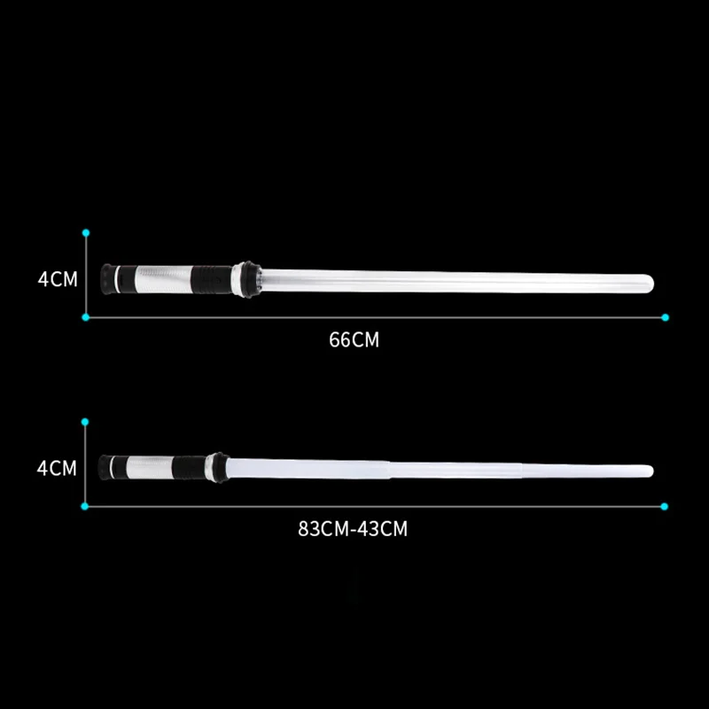 2Pcs Performing Light Up Sword 2-in-1 Collapsable Light Up Medieval Toy ...