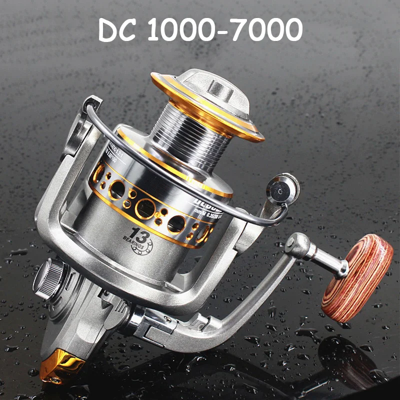 10kg Max Drag Fishing Wheel 5.2:1 Spinning Fishing Reel Metal Left ...