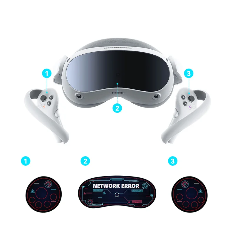 HIBLOKS Vinyl Decal Stickers for PICO 4 VR Headset Controller Skin PVC ...