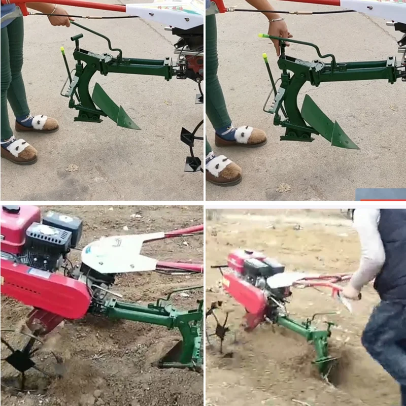 Walk-Behind Double-Sided Flip Plow Furrowing Opener Plowshare Plough ...